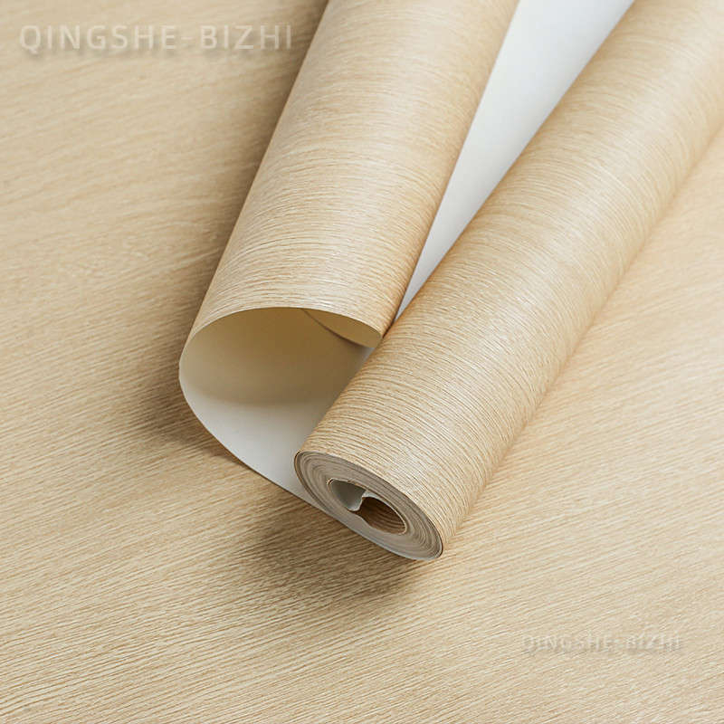 Kertas Dinding Hiasan Siling Bijian Kayu Tiruan Gaya Jepun Kertas ...