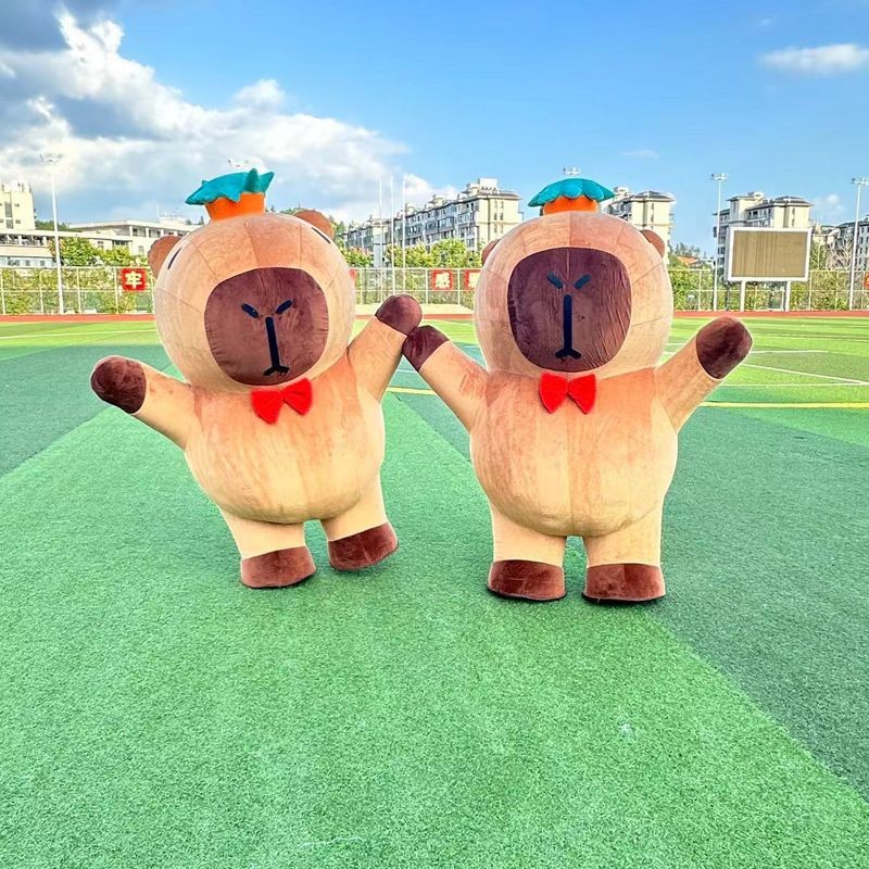 Street eye-catching inflatable Kapi Barra cartoon puppet suit shopping ...