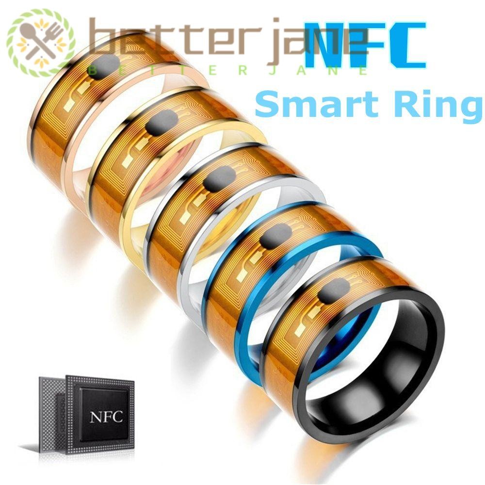 BETTER-JANE NFC Finger Ring Technology Multifunctional Waterproof Smart ...