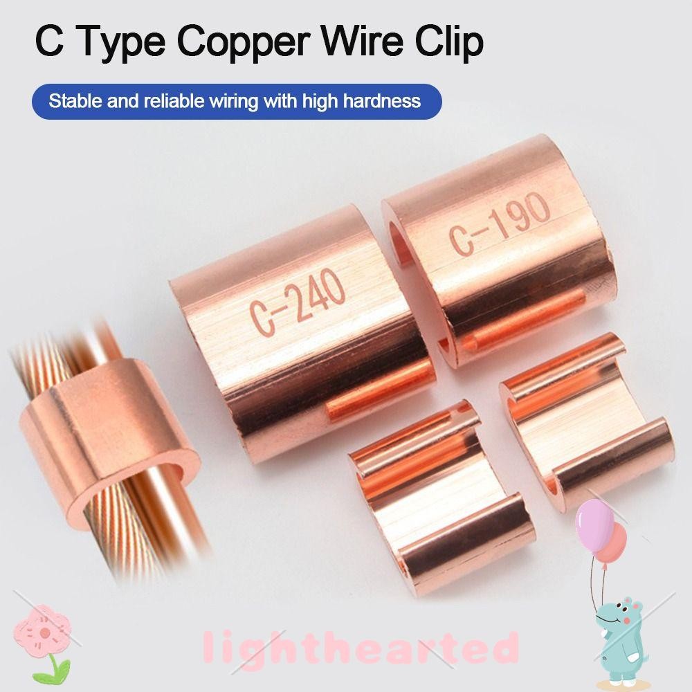 LIGHTHEARTED Copper Wire Clip, Copper C Type Wire Connector, C Type ...