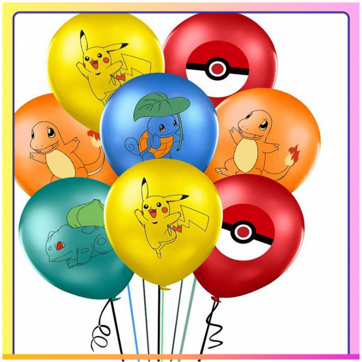 [12 Inch] Pokémon Balloon Pikachu Balloon Pokémon Theme Decoration ...