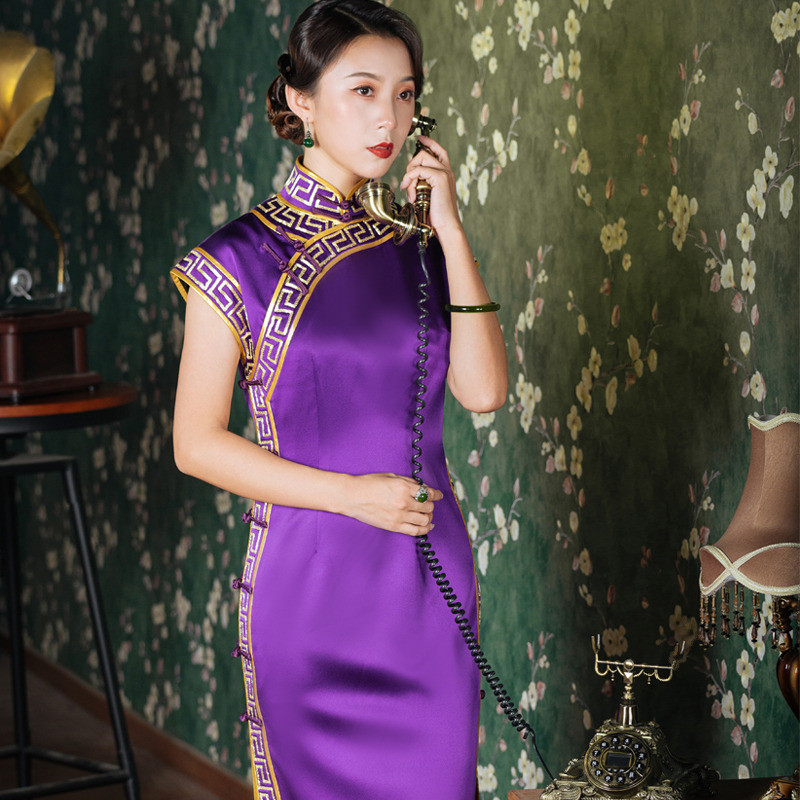 Triple Door {Yan Ruyi·Zi} Sutera Berat Sulaman Suzhou Buatan Tangan ...