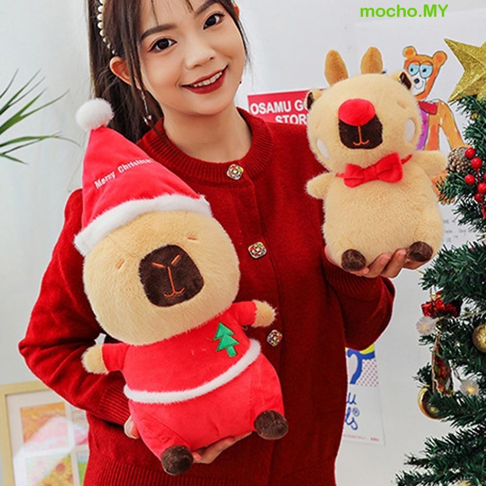 MOCHO Capybara Plush Doll, Santa Claus Merry Christmas Capybara Plush ...