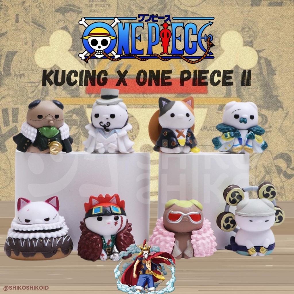 FKGop Cat Figure One Piece Action Figure Chibi Cat Series 2 Luffy ...