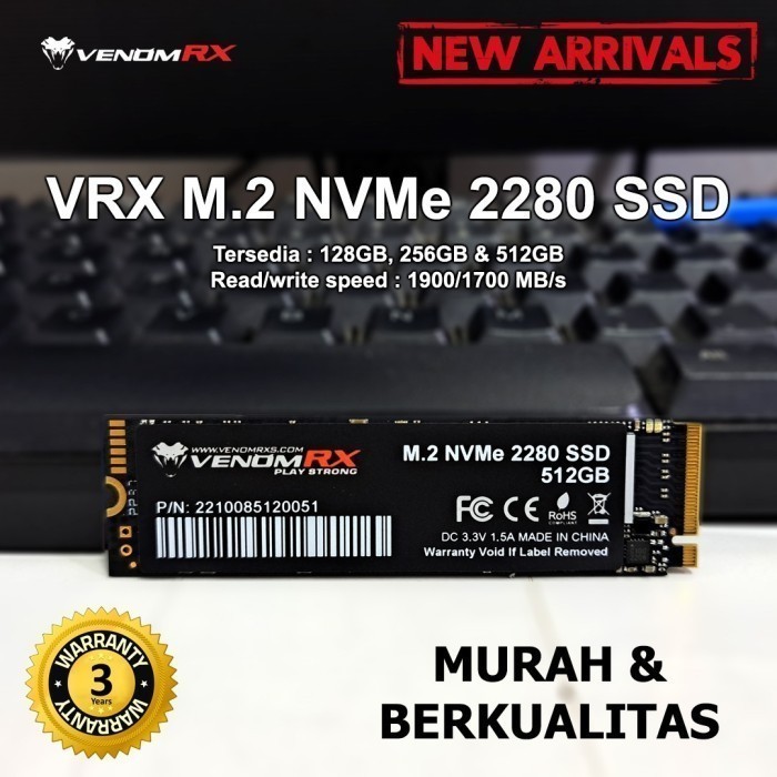 SSD NVME VenomRX Venom RX SSD Laptop PC M.2 PCIe Gen 3x4 | Shopee Malaysia