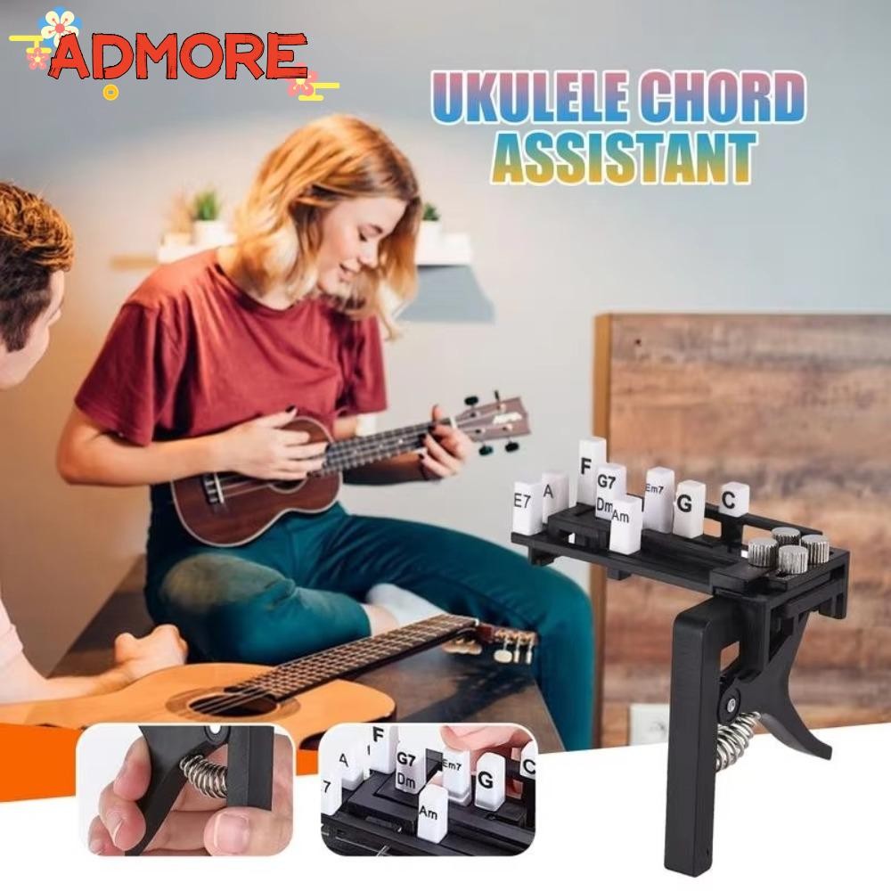 ADMORE Guitar Chord Presser, Guitar Learning Presser Portable Ukulele ...