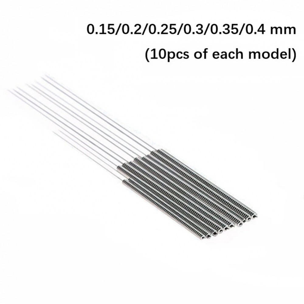 For 3D Printer Cleaning Needles Set 60 Pcs for Nozzle Maintenance 0 15 ...