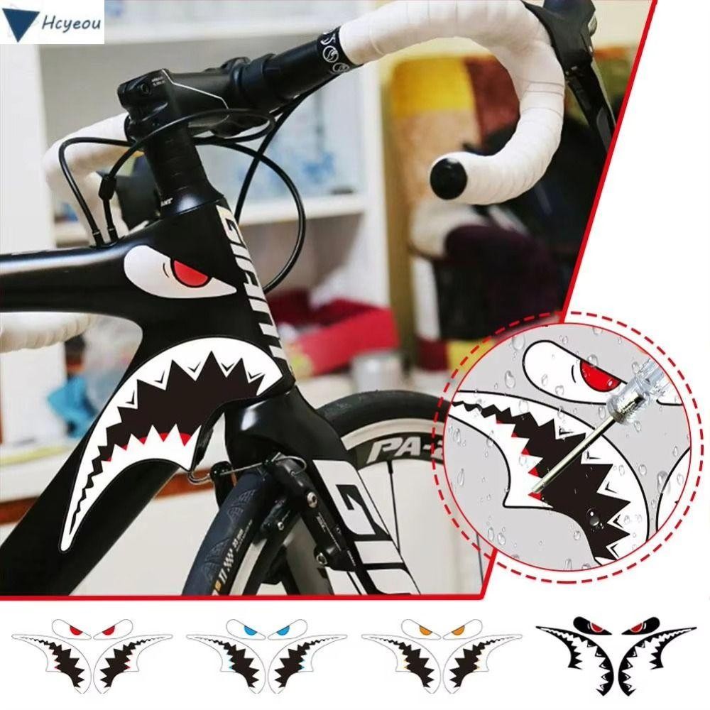 HCYEOU Bicycle Frame Decorative Sticker, Heat-resistant Decals MTB ...