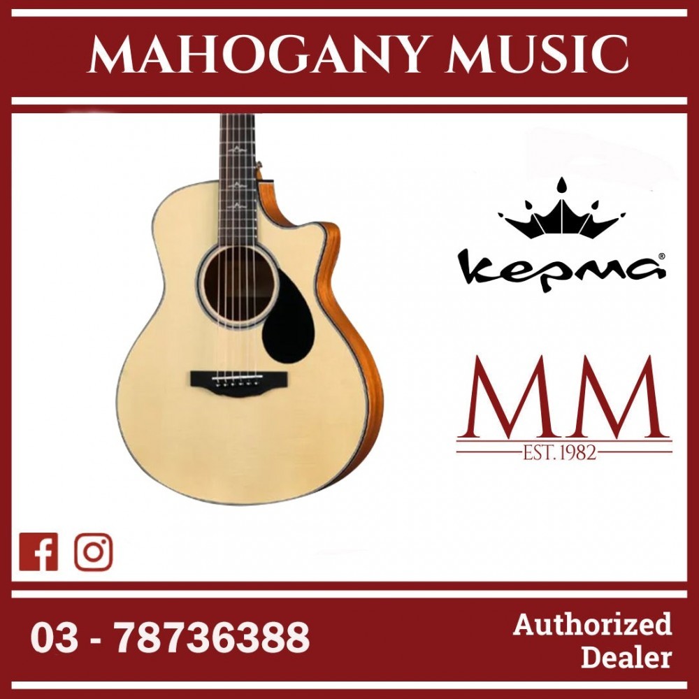 Kepma FC Mini SM Elite Series 36 inch Solid Top Travel Acoustic Guitar ...