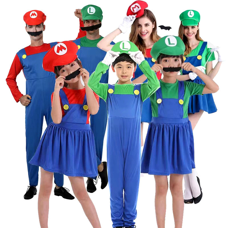 Halloween Anime Costume cosplay Adult Role-Playing Children Mario ...
