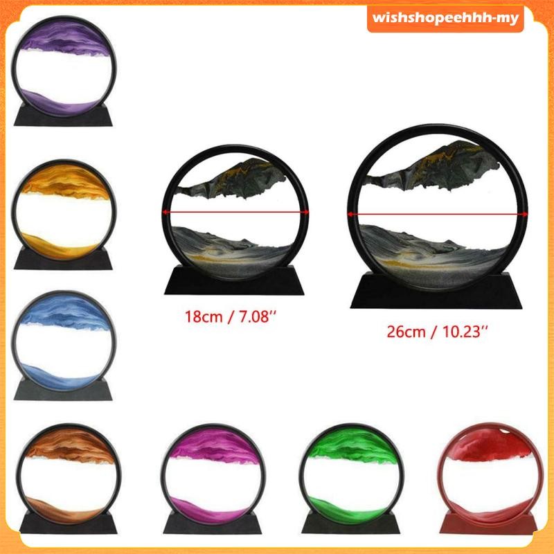 [WishshopeehhhMY] Vision Sand Picture 3D Deep Sea Flowing Sand Art ...