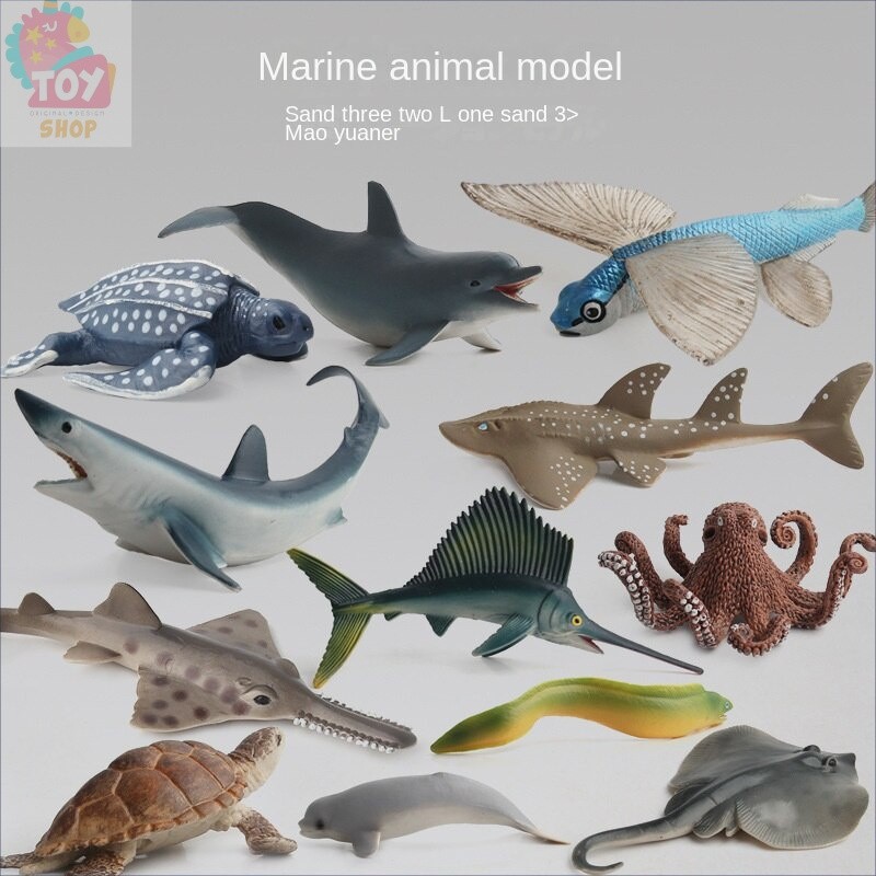 Children's Toys Sea Animal Models Doll Decorations Various Types Of ...
