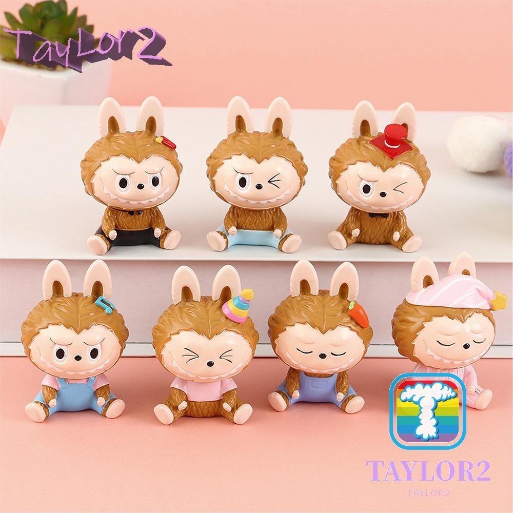 ATAYLOR Labubu Ornament, Collectible Rocking Chair Small Labubu Figure ...