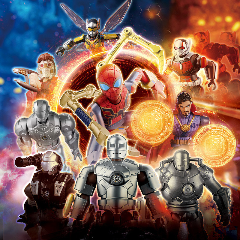 [New]9pcs/Set No duplicate BLOKS BLOKEES BRUCO Marvel Series The ...