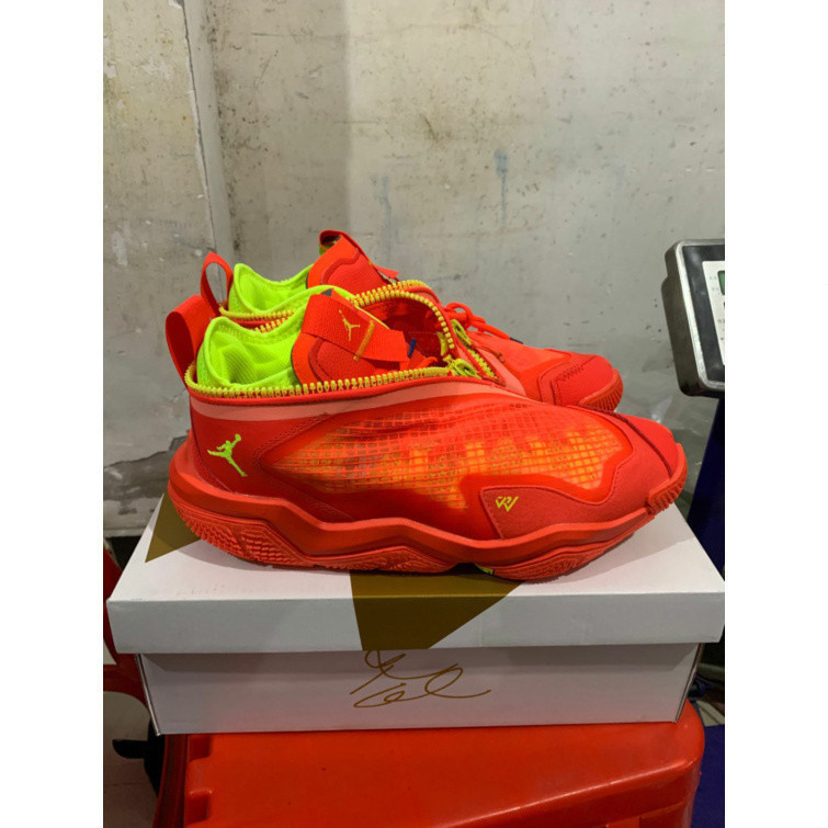 2023New Air Jordan Why Not .6 Red Fluorescent Green Men's Running Shoes ...