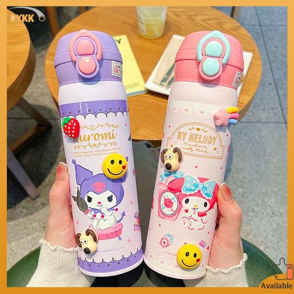 botol air kuromi botol air tahan sejuk botol air viral Sanrio Cute 316L Stainless Steel Jerami ...