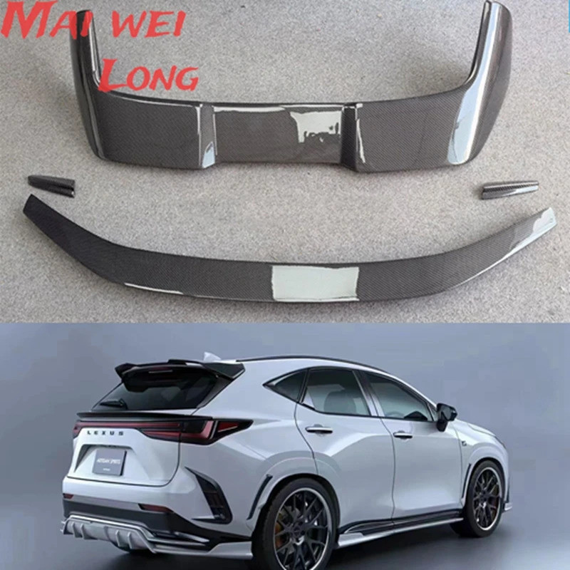 Car Styling Carbon fiber CAR REAR WING TRUNK LIP Middle SPOILER FOR ...