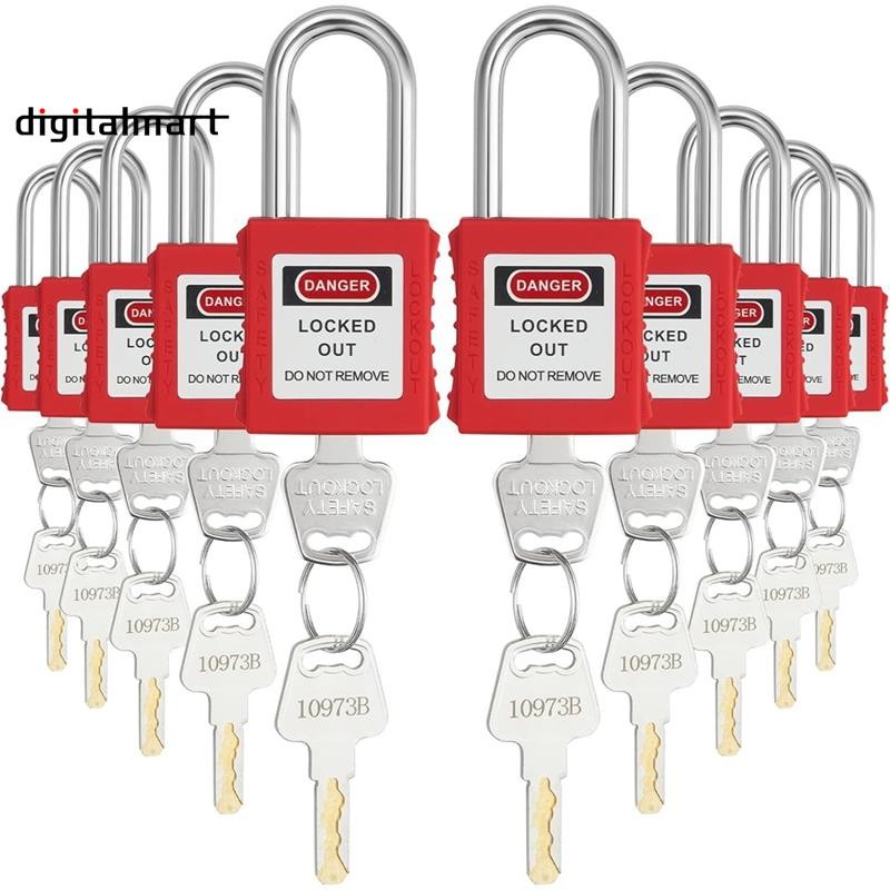 Lockout Tagout Locks Set,10 PCS Safety Lockout Padlocks,Lock Out Tag ...