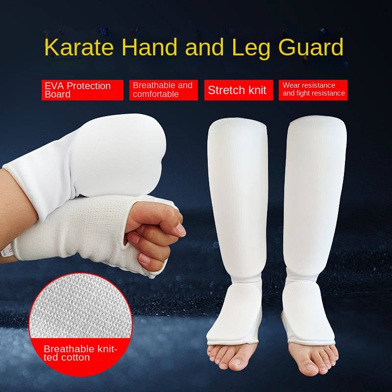Boxing Karate Protector Shin & Instep Guard Taekwondo Sanda Fight ...