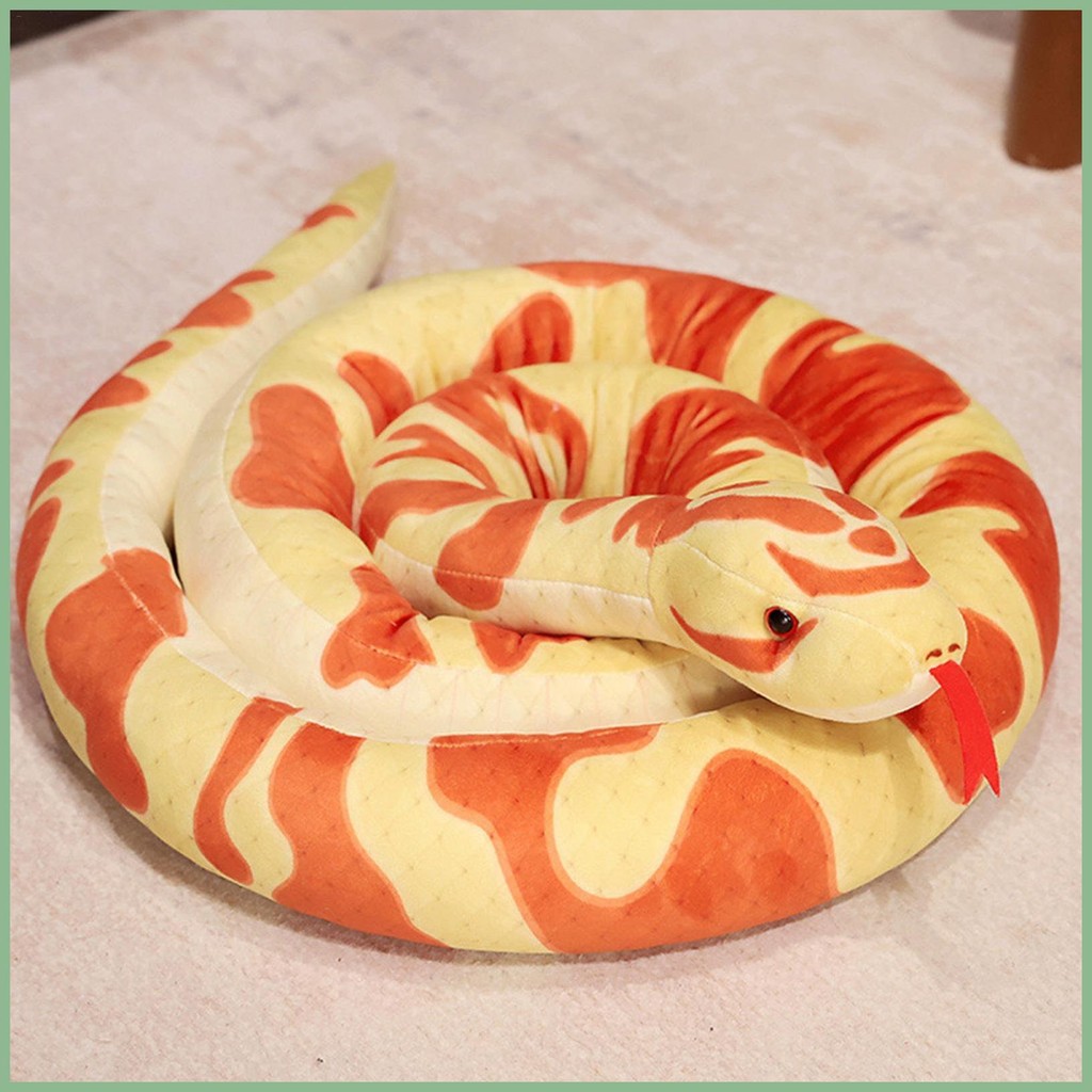 Plush Snake Stuffed Animal Long Realistic Snake Plushie Toy 75in Snake ...