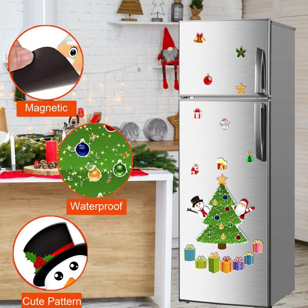 Magnetic Christmas Tree Sticker For Refrigerator Christmas Tree Magnets ...