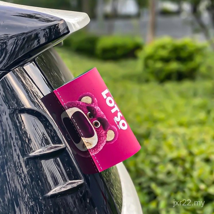 My Car Wash Label Decorative Sticker Strawberry Bear Wash Label Sticker ...
