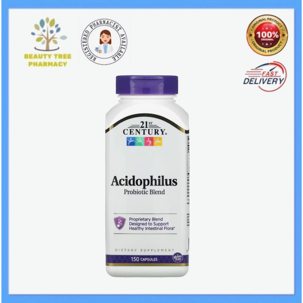 21st Century Acidophilus Probiotic Blend 150 Capsules | Shopee Malaysia