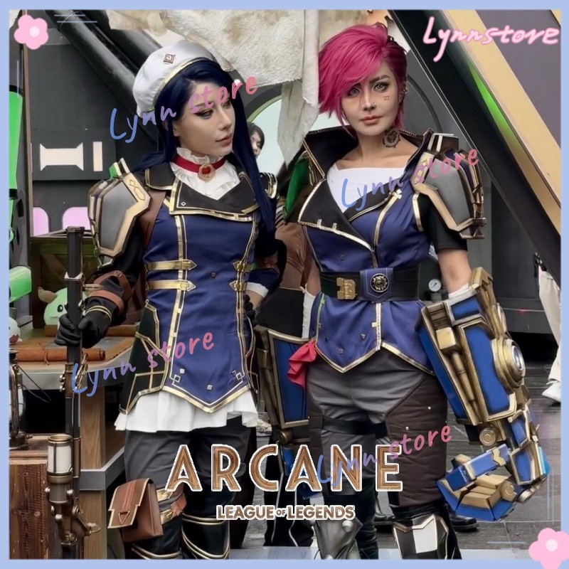 Game League of Legends TV Series Arcane CAITLYN VI Cosplay Costume Wig ...