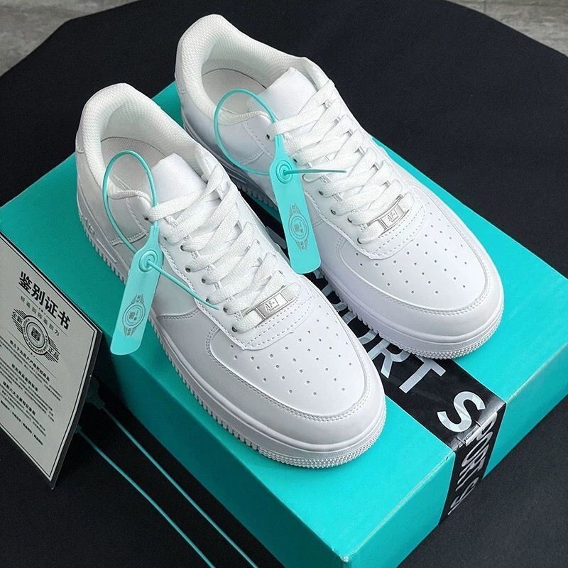 Af1 Air Force No. 1 All-Match Casual Pure White Heightening Men Women ...