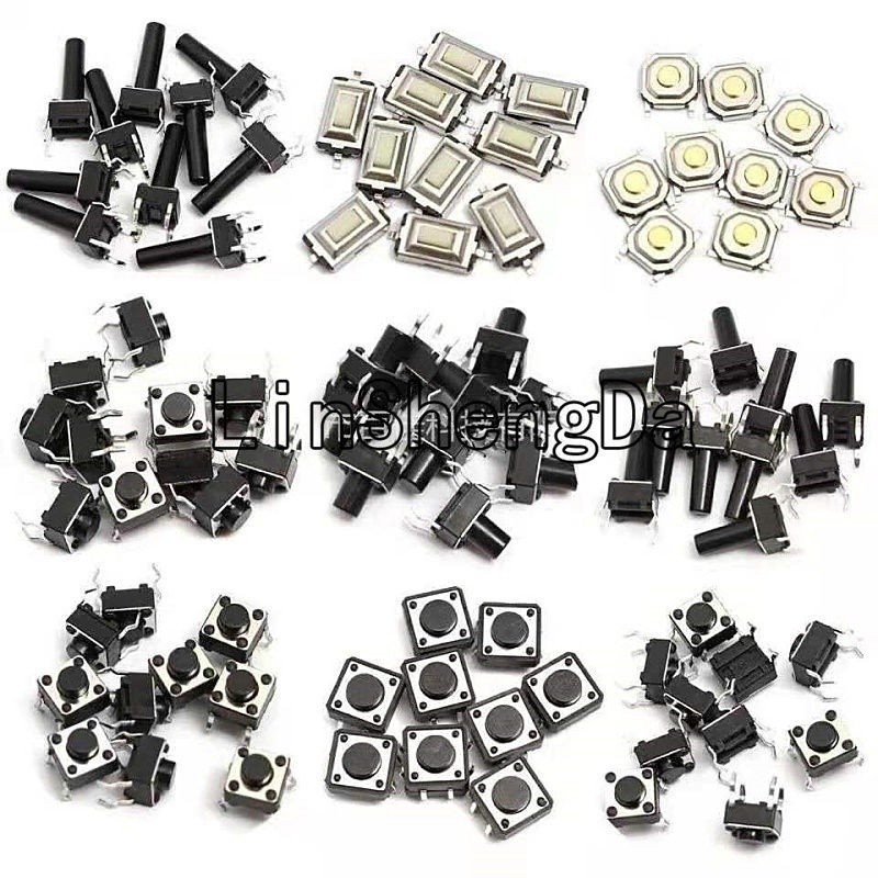 [1369 Repurchases] Commonly Used Mixed Switch Package Light Touch Switch Micro Switch Push ...