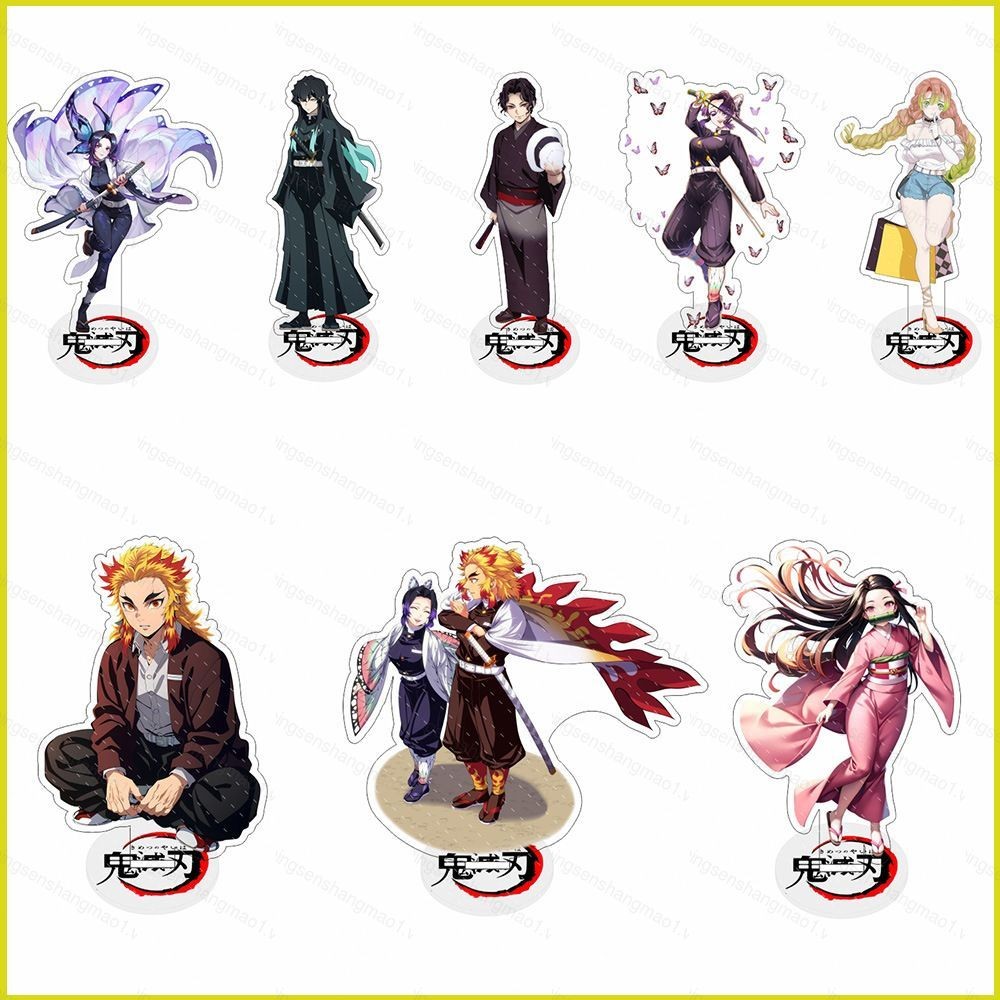 PS1 Demon Slayer Figure Model Toy Cosplay Acrylic Stands Anime Plate ...