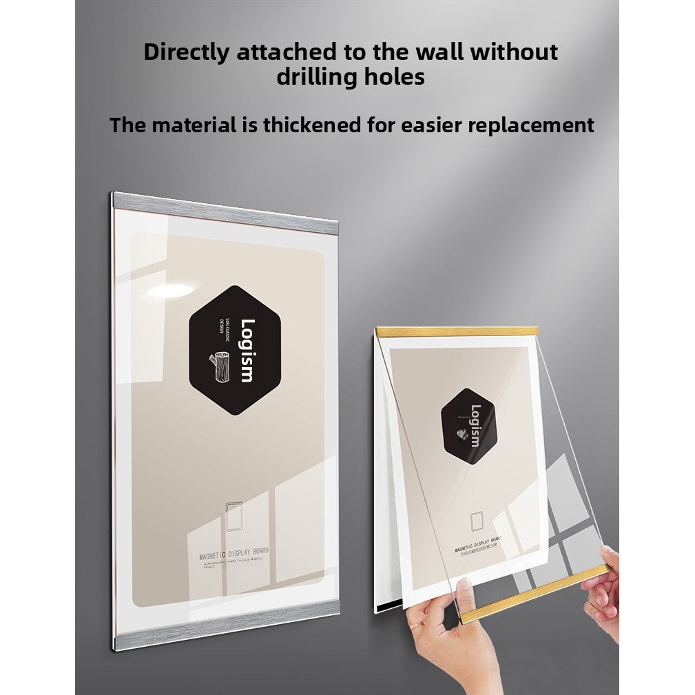 Magnetic photo frame Display Board Wall Sticker Photo Certificate ...