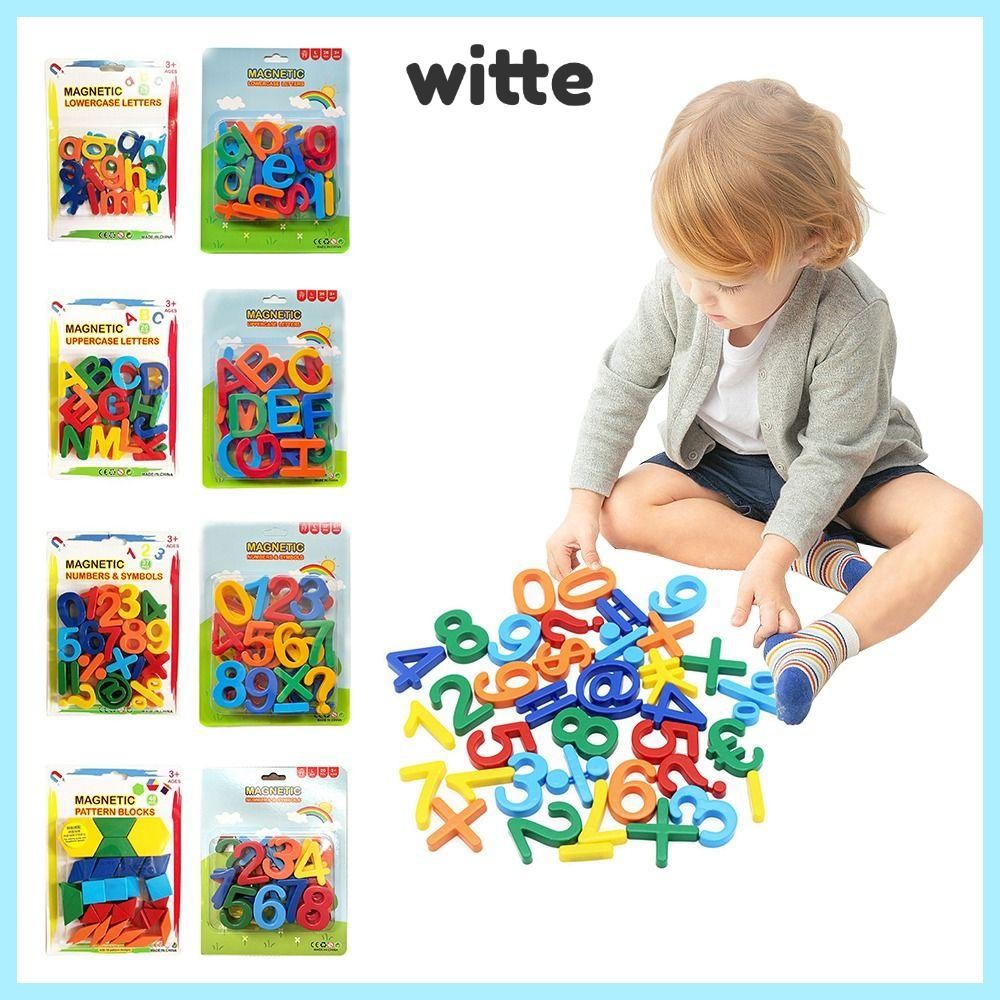 WITTE Letters Refrigerator Magnet, Multicolor a-Z Alphabet Magnetic ...