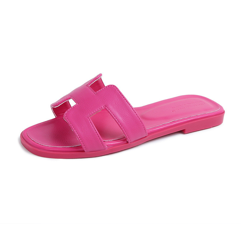 Selipar Wanita 2025 - Sandal Kulit Lychee | Tapak Getah Anti Slip ...