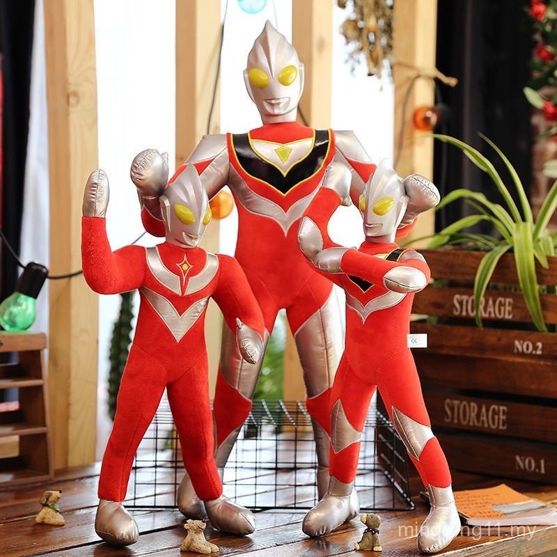 Anak patung Mainan Mewah Ultraman Bantal Tidur Budak Besar Ragdoll Superman Doll Hadiah Hari ...