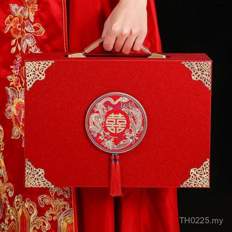 Money Box Box Gift Box Gift Dowry Red Color Gift Money Box Portable ...