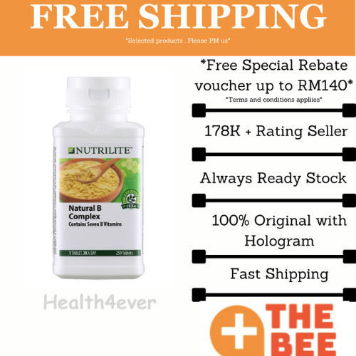 Amway Nutrilite Natural B Complex 250 Tablets (Ready Stock) | Shopee ...