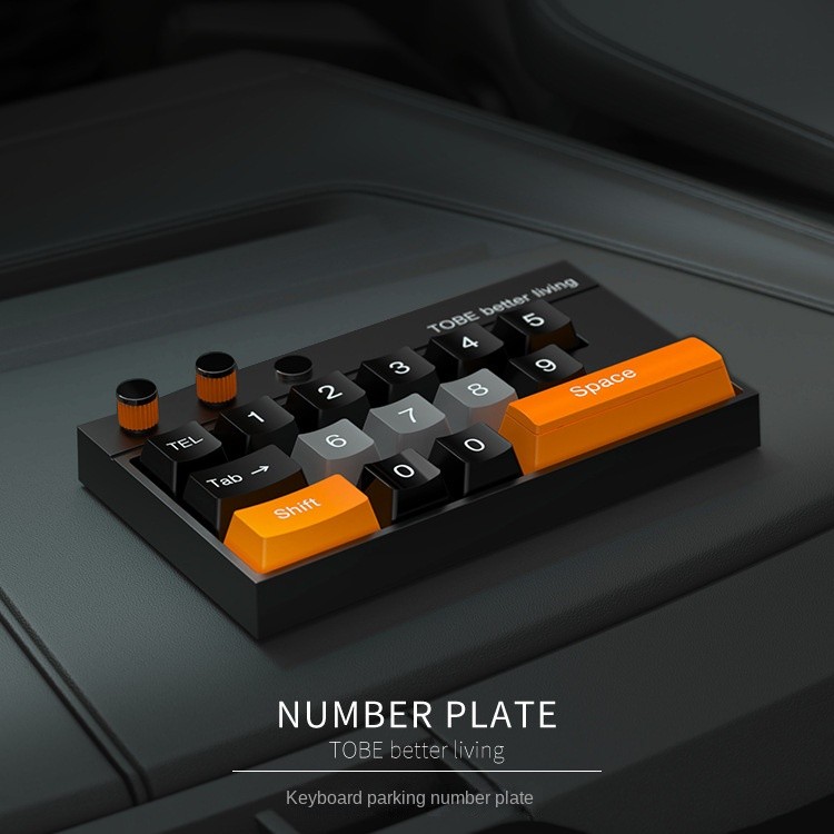 Car Mount Temporary Parking Plate Keyboard Hero Creative Rotating ...