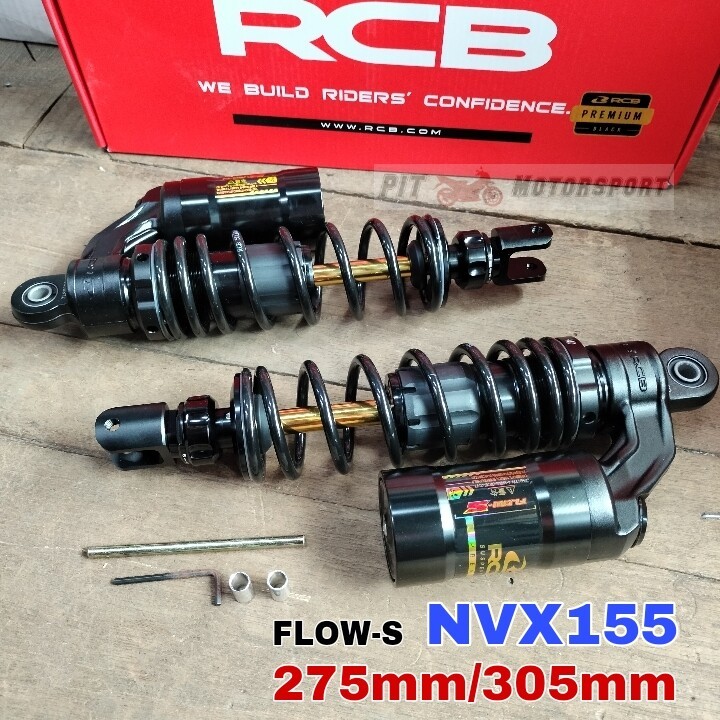 RCB FLOW-S Absorber Set Yamaha NVX V1 V2 305mm NMAX V2 275mm Monoshock ...