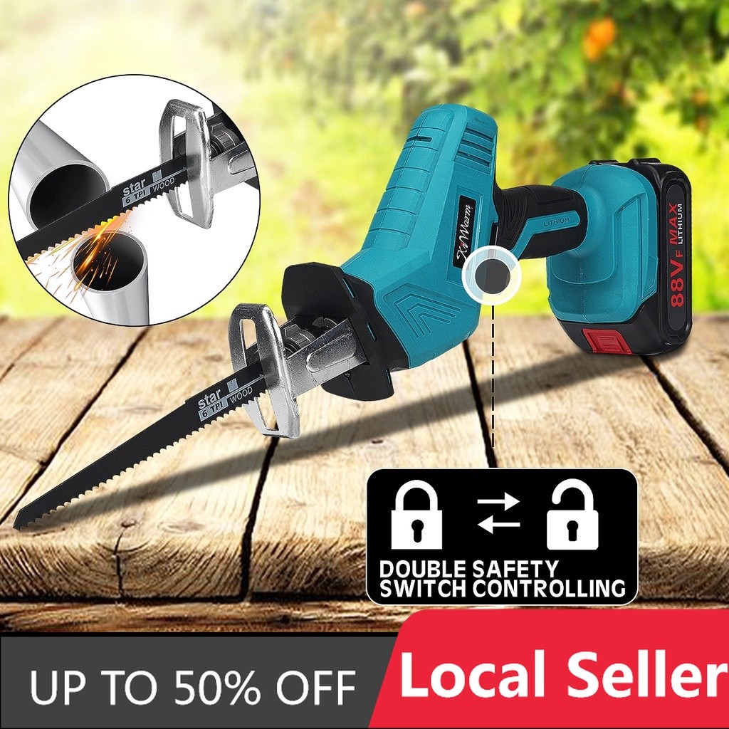 New Electric Saw Cordless Electric Reciprocating Saw with Blades ...