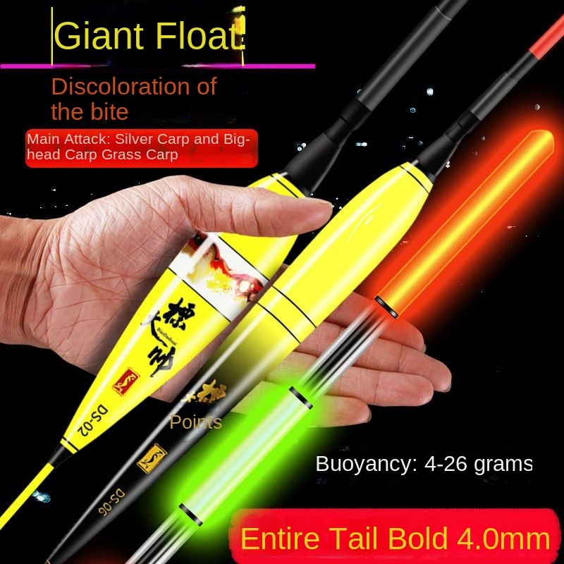 Big Thing Luminous Float Bite Hook Color-changing Fish Float Bold Eye ...