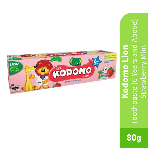 KODOMO LIONToothpaste Strawberry Mint 80g for 6 Years& Above - Toothpaste, Oral Care (牙膏） HMS ...