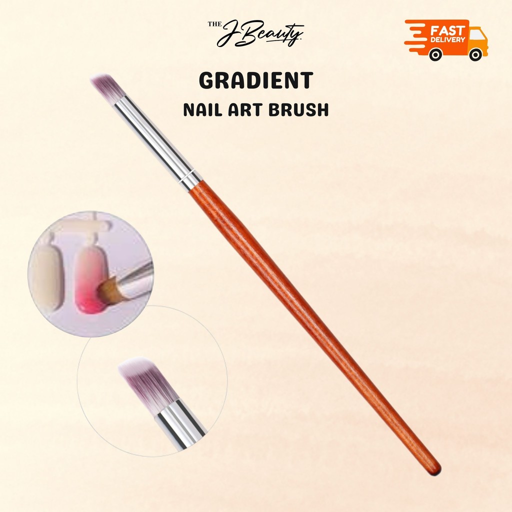 Gradient Nail Art Brush Ombre Bloom Design Drawing Painting Blooming ...