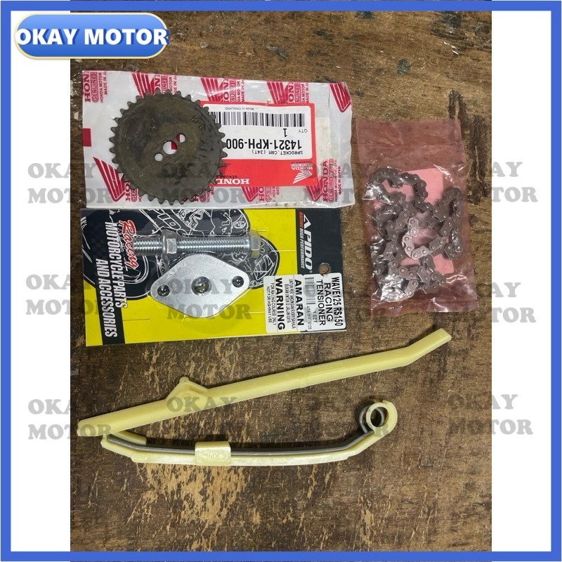 TIMING chain KIT set honda WAVE125 WAVE125S WAVE125X timing gear CHIAN ...