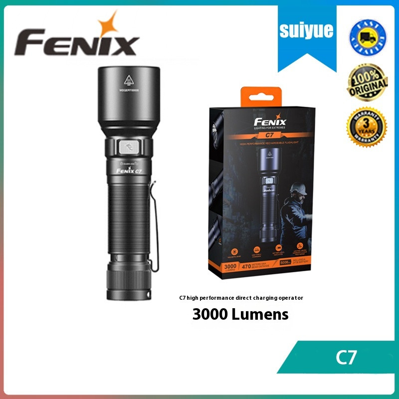 Fenix C7 Outdoor Waterproof Flashlight Spotlight Strong Light Charging ...