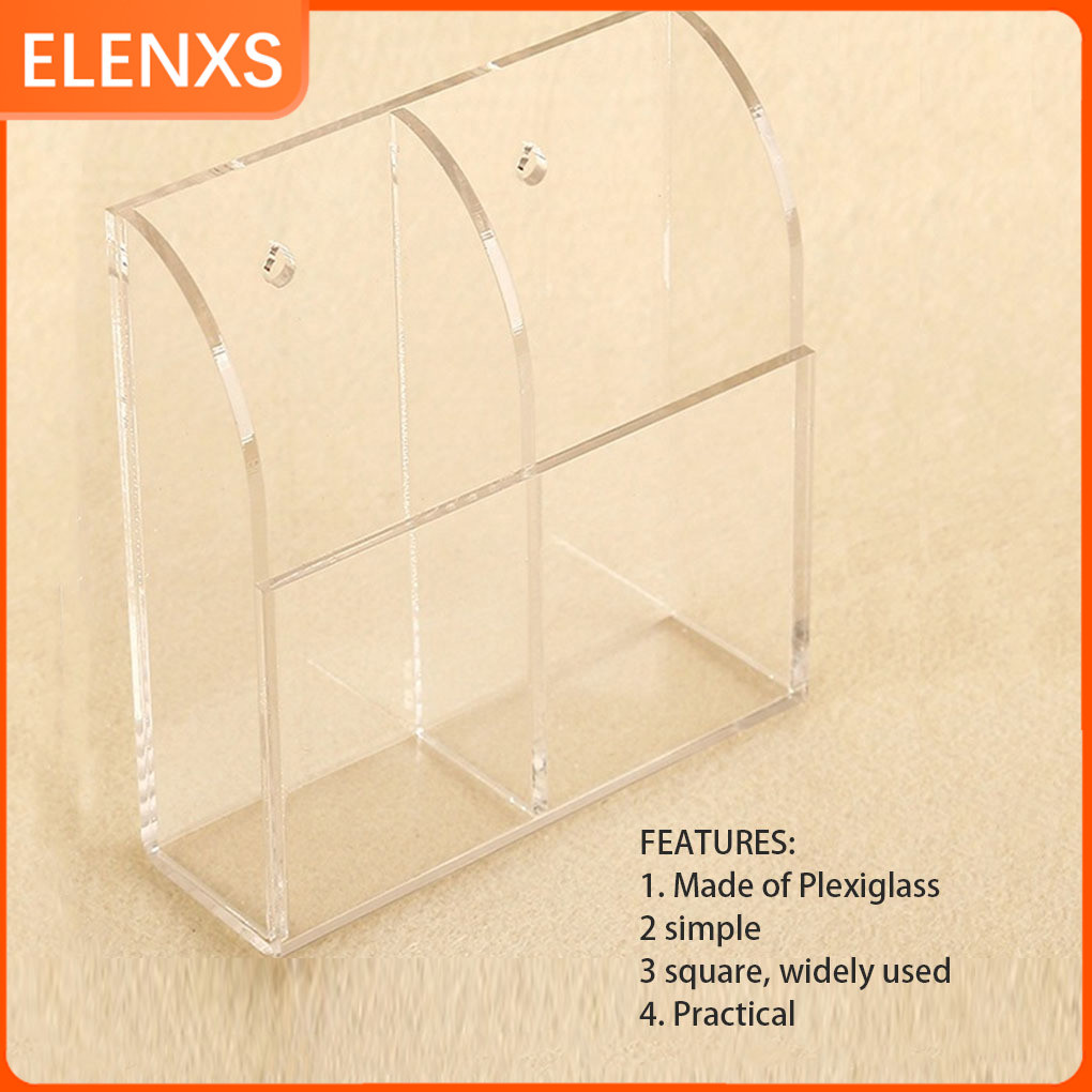 Remote Control Holder Transparent Plexiglass Fixing Box Organizer Media ...