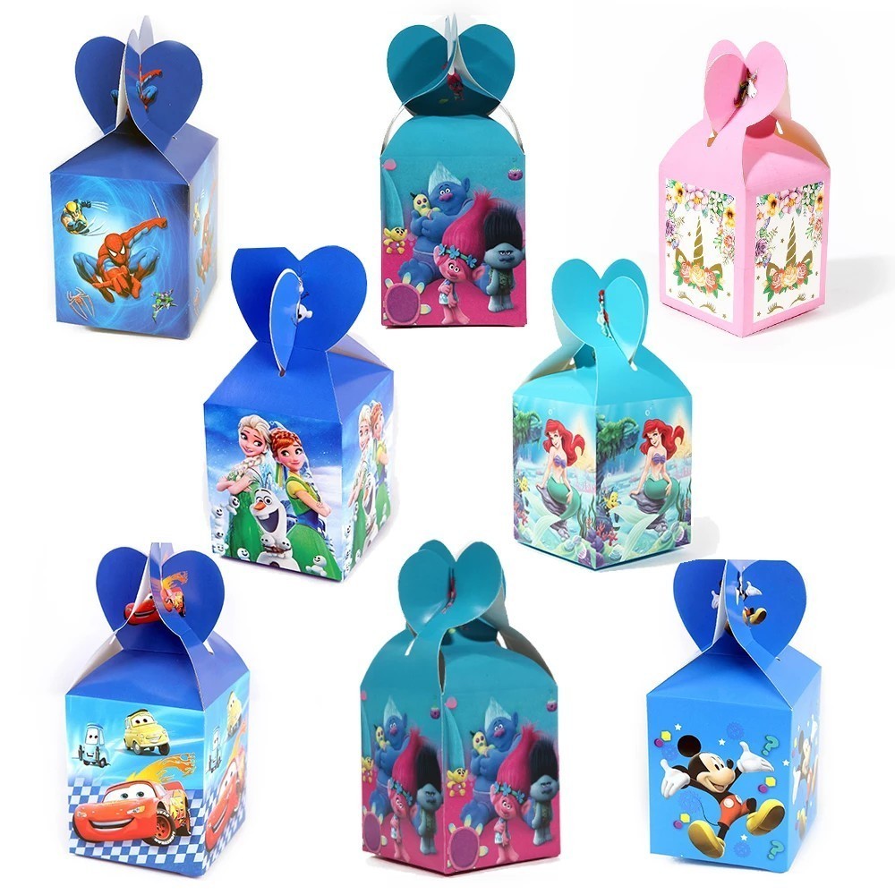 JOY Candy Box Goody Bag 6pcs Boss Baby Unicorn Kitty Frozen Mickey ...