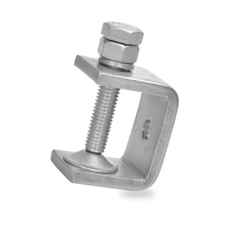 1/6pcs Stainless Steel C-Clamp Durable U-Clamp Metalworking Mini Desk ...
