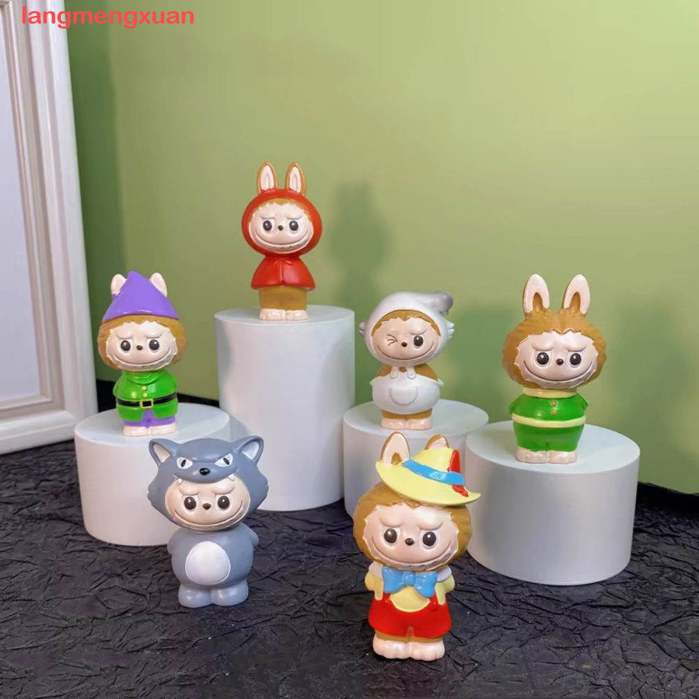 LANGMENGXUAN COS Labubu Action Figure, Anime Figure Collectible Anime ...