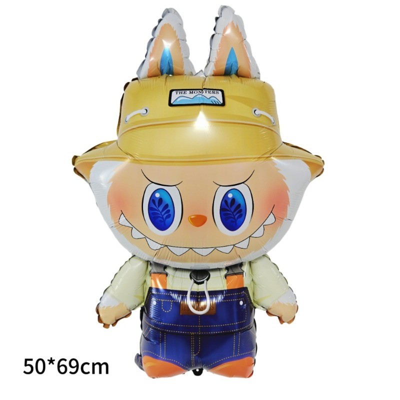 Labubu Foil Balloon Cute LABUBU Character Shaped Balloon Party Style ...